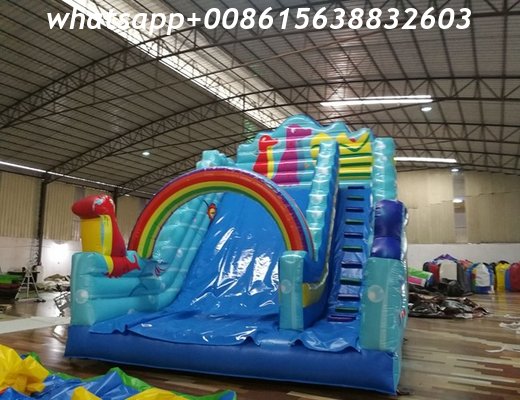 Bouncy slide inflatable fun castle infatable slide for amusement park
