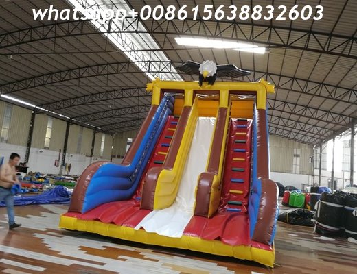 Commercial water slide inflatable fun castle infatable slide for amusement park