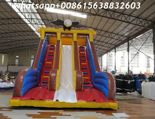 Commercial water slide inflatable fun castle infatable slide for amusement park