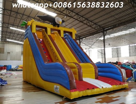 Commercial water slide inflatable fun castle infatable slide for amusement park