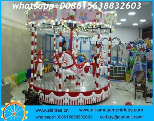 amusement park games Indoor Kiddie Carousel for Sale