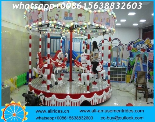 amusement park games Indoor Kiddie Carousel for Sale