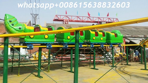 amusement park rides wacky worm coaster for sale 120m track kiddie rides for sale