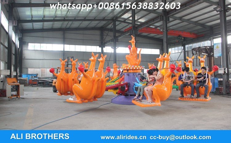 outdoor amusement 8 arms park equipment for sale kiddie ride kangroo jumping