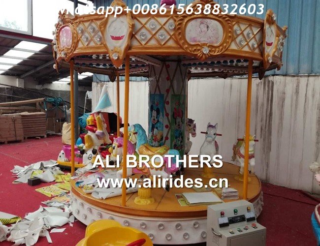 6 8 12 seats mini carousel ride for sale amusement park games