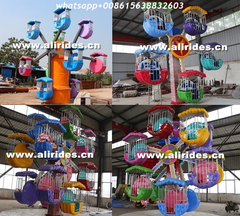 Attractive children games funfair rides mini ferris wheel/ amusement park equipment for family