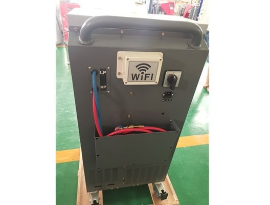 Touch Screen AC Recovery Machine Special For R134A With Recovery Recycling Recharge