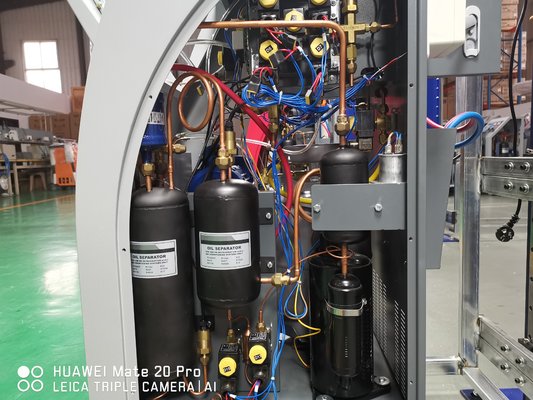 Fully auto KMC Automotive AC Recharge Machine with Flush Recovery Recharge functions