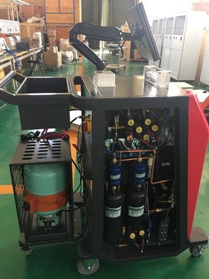 AC Flushing Machine KMC Automotive AC Recharge Machine With Recovery And Recharge Funtions
