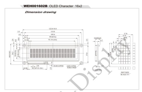 China WINSTAR 16*2 OLED WEH001602B ,16*2 OLED WEH001602C,16x2 OLED WEH001602D supplier