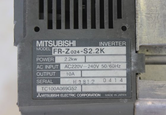 Mitsubishi inverter FR-Z 024-S2.2K supplier