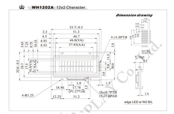 winstar Character LCD WH1202A  PANEL, supplier