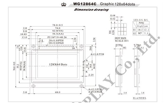 WINSTAR  Graphic LCD WG12864A,WG12864B,WG12864C, supplier