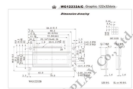 WINSTAR 160*128 Graphic LCD WG160128C ,160*128 Graphic LCD WG160128E ,160*160 Graphic LCD WG160160B supplier