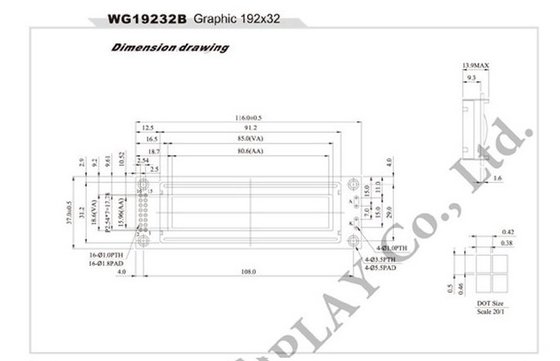 WINSTAR 192*32 Graphic LCD WG19232B,192*32 Graphic LCD WG19232C , supplier