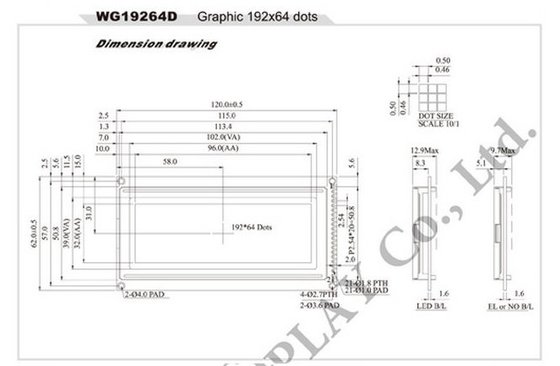 WINSTAR 192*64 Graphic LCD WG19264A,192*64 Graphic LCD WG19264C ,LCD WG19264D,WG19264EWG19264F supplier