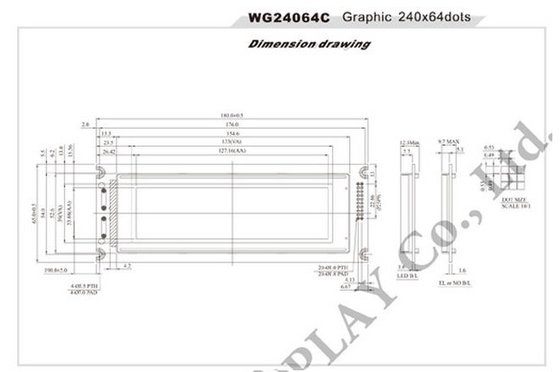 240*64 Graphic LCD WG24064A，240*64 Graphic LCD WG24064B ，WG24064C，240*64 Graphic LCD WG24064G，240*64 Graphic LCD WG24064 supplier