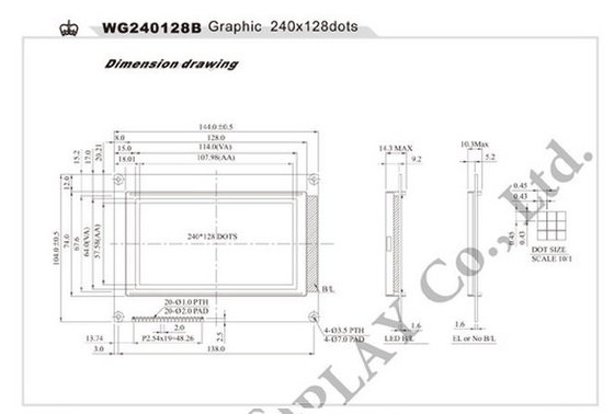 WINSTAR 240*128 Graphic LCD WG240128A，WG240128B，WG240128D，WG240128E，WG240128F，WG240128T3T5 supplier