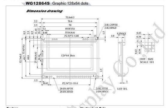 WINSTAR 128*64 Chinese LCD WG12864S， supplier