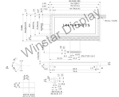 WINSTAR 144*64 LCD WO14464A，WO14464A1，WO14464A2 supplier