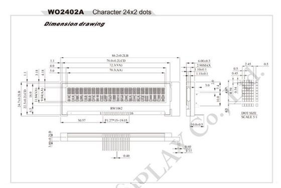 WINSTAR 160*160 COG LCD WO160160B ,16*2 COG LCD WO1602G .24*2 COG LCD WO2402A supplier