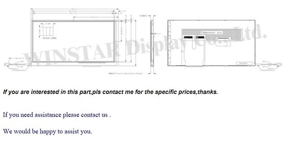 WINSTAR 800*480 TFT LCD WF70G ,800*480 TFT LCD WF70H ,800*480 TFT LCD WF80B supplier