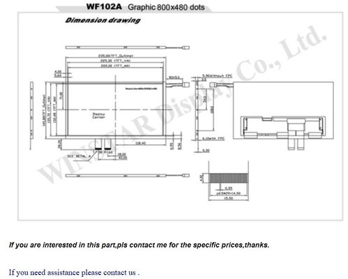 WINSTAR 800*480 TFT LCD WF102A ,1024*768 TFT LCD WF121A,08*02 OLED WEH000802A supplier
