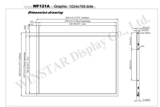 WINSTAR 800*480 TFT LCD WF102A ,1024*768 TFT LCD WF121A,08*02 OLED WEH000802A supplier