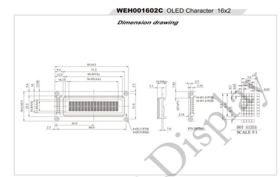 WINSTAR 16*2 OLED WEH001602B ,16*2 OLED WEH001602C,16x2 OLED WEH001602D supplier