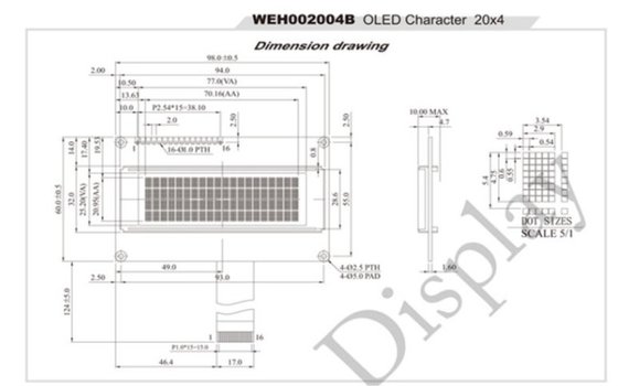 WINSTAR 20*4 OLED WEH002004B,50*16 OLED WEG005016A,76*16 OLED WEG007616A supplier