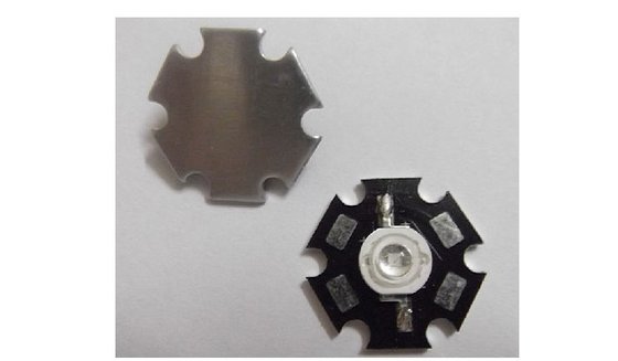 led bulb Ceramic SMD6565 UV 365nm 1W ,led bulb UV 380nm 1W High Power LED Diode on 20mm Star PCB supplier