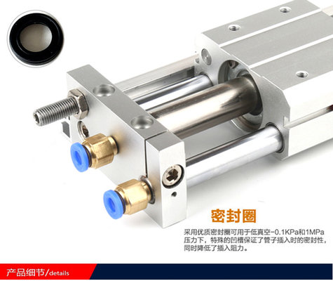 Double - axis double - rod small cylinder, thin type cylinder, stainless steel miniature cylinder, square thin air cylin supplier
