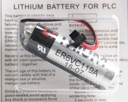 mitsubishi PLC lithium battery ER6VC119A/ER6VC119B/3.6V supplier