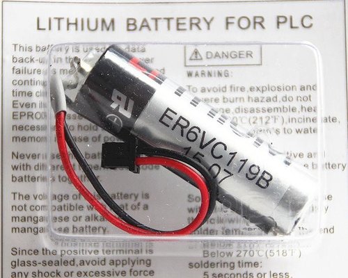 mitsubishi PLC lithium battery ER6VC119A/ER6VC119B/3.6V supplier