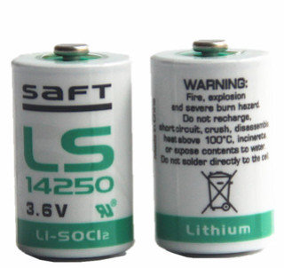 PLC lithium battery saft LS14250 3.6V PLC battery supplier