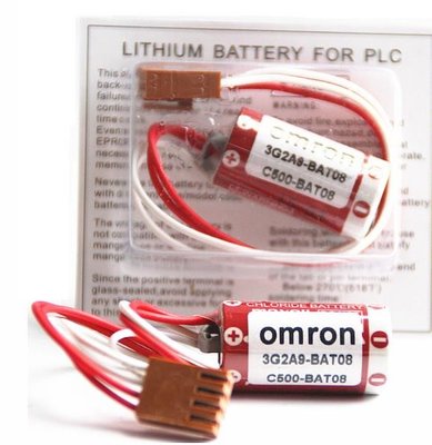 PLC lithium battery ,PLC battery 3G2A9-BAT08 C500-BAT08 PLC CQM1/C60P battery3.6V supplier