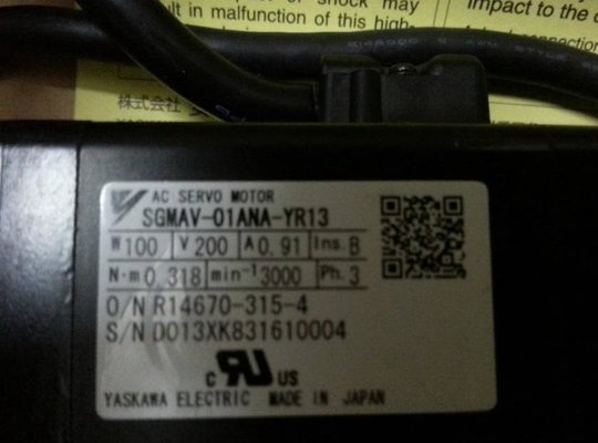 SGMAV-01ANA-YR13 yaskawa servo motor supplier