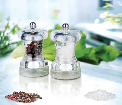 Mini acrylic pepper grinding mills