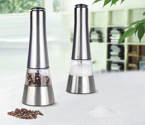 Electric salt & pepper grinder with light