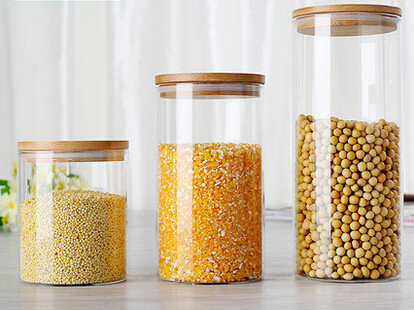 Food Glass Container with lid