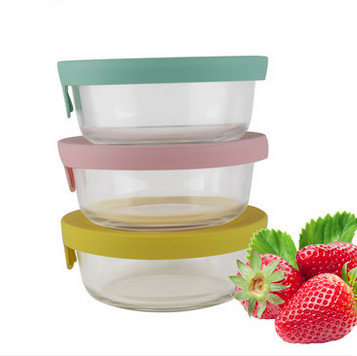 Glass food container