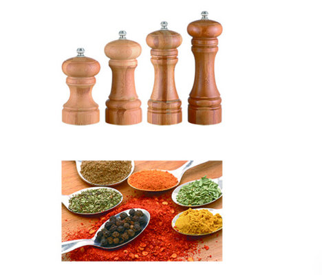 Bamboo Manual salt & pepper mill