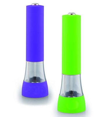 Rubber painting Electric salt & pepper grinder