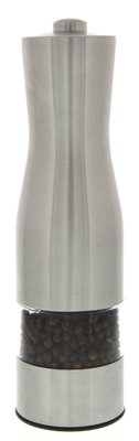 Electric salt or pepper grinding mill with light