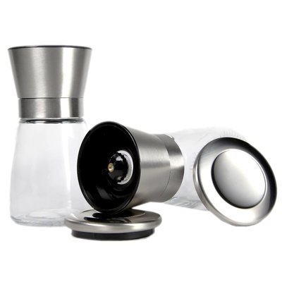 Mini Glass salt pepper mill
