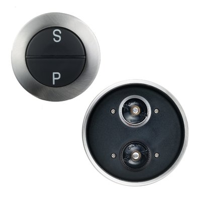 Stainless steel 2-in-1 salt and pepper mill