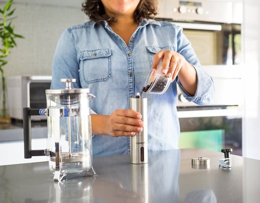 Manual burr coffee grinder