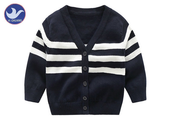 Sofy Kid Boys Striped Cardigan Sweater , Cotton Children's Knitted Cardigans
