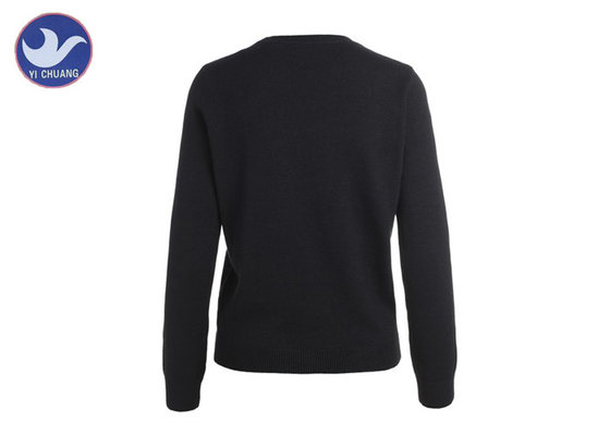 Cartoon Jacquard Womens Knit Pullover Sweater Embroidery Leisure Jumper