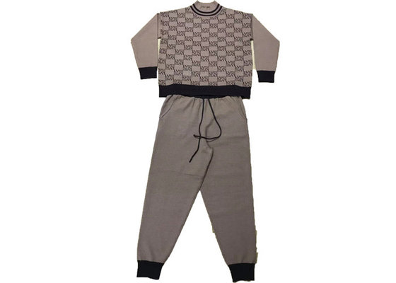 Chinese Sweater Supplier Womens Knit Pullover Sweater And Knit Trousers Set